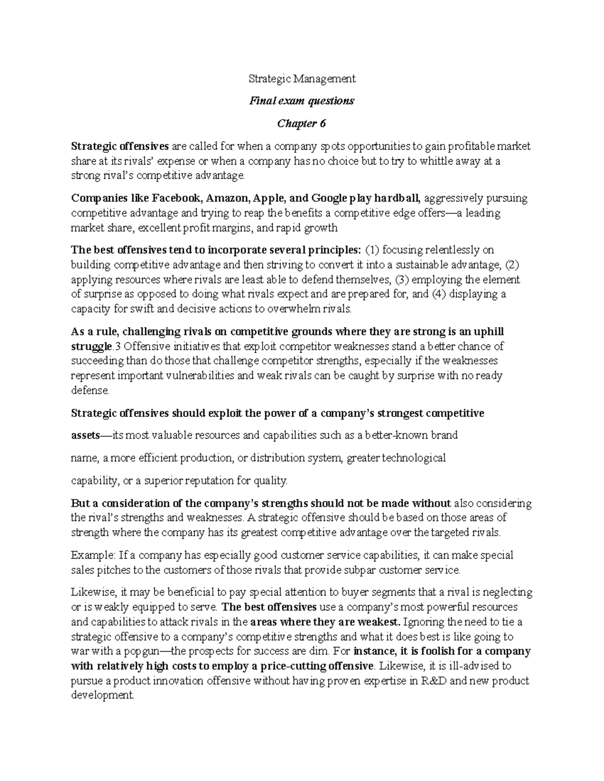 Final exam questions - Important terms and core topics to know about ...