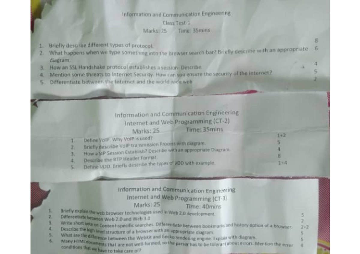 Ice-3203 all question - good night - Communications Engineering - Studocu