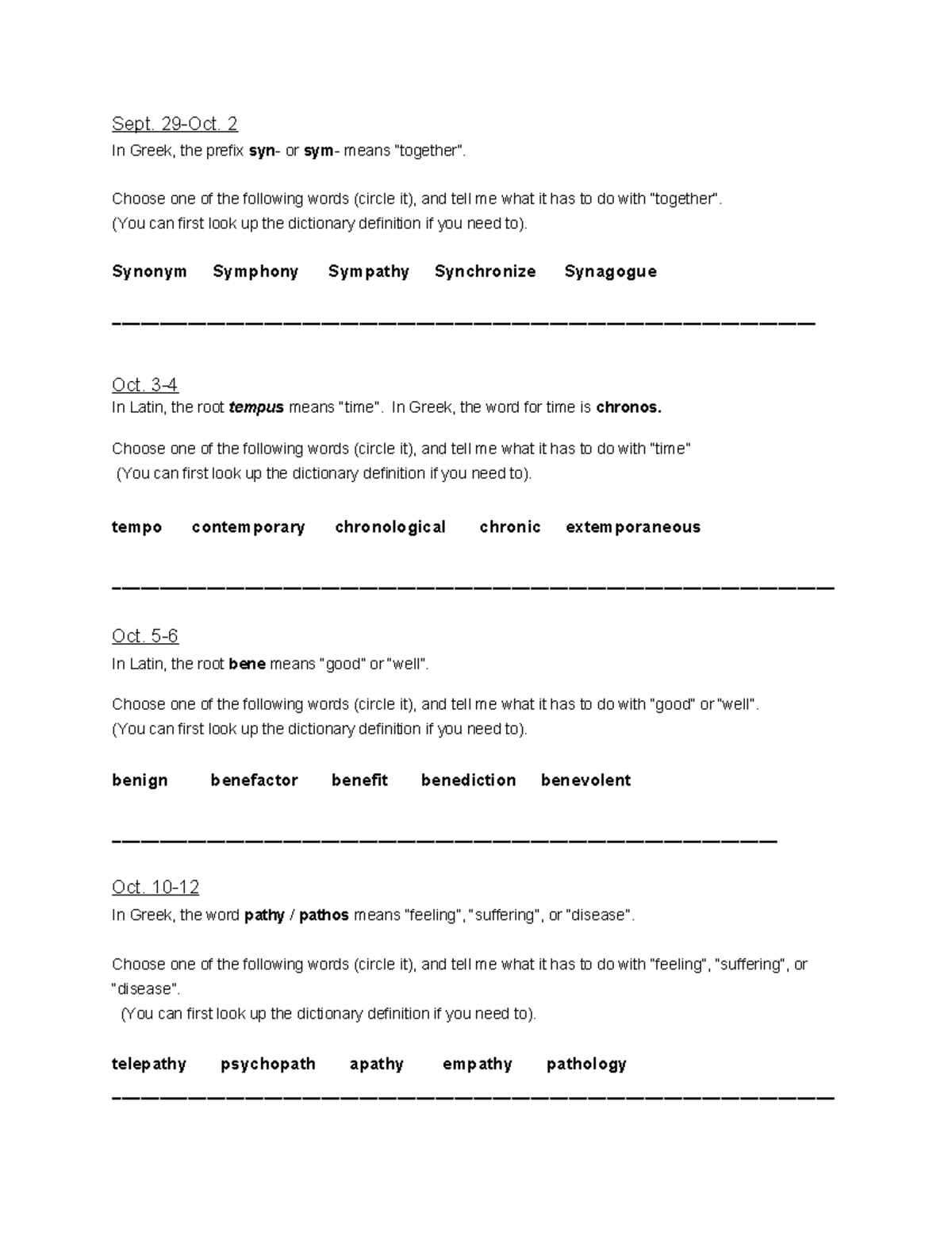 Warm-Ups Sept. 29-Oct. 2, Oct. 3-4, 5-6, 10-12 - Sept. 29-Oct. 2 In ...