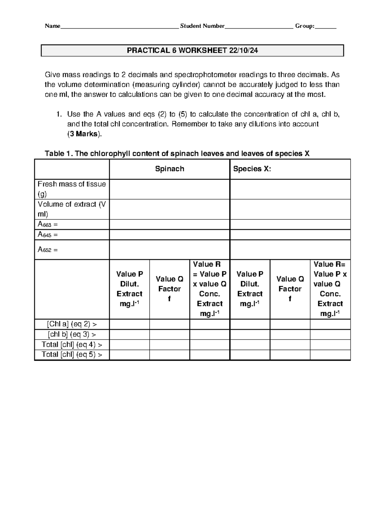 BOT261 Practical 6 Worksheets - Name ...