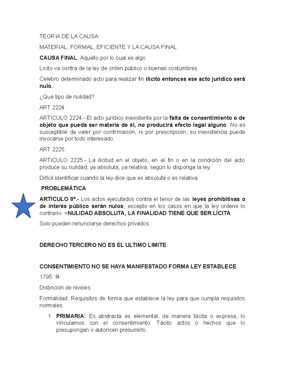 Teoria DE LA Causa - TEORIA DE LA CAUSA MATERIAL, FORMAL, EFICIENTE Y ...