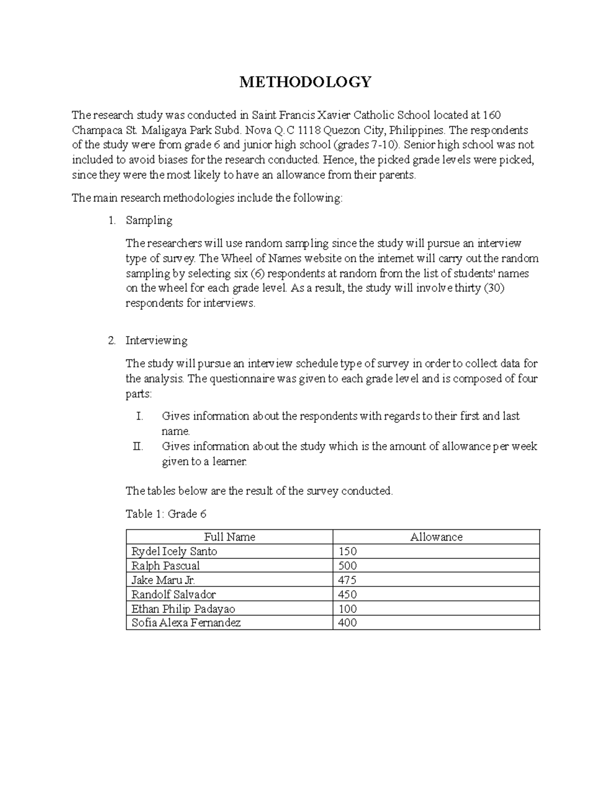 Math-Peta - METHODOLOGY The research study was conducted in Saint ...