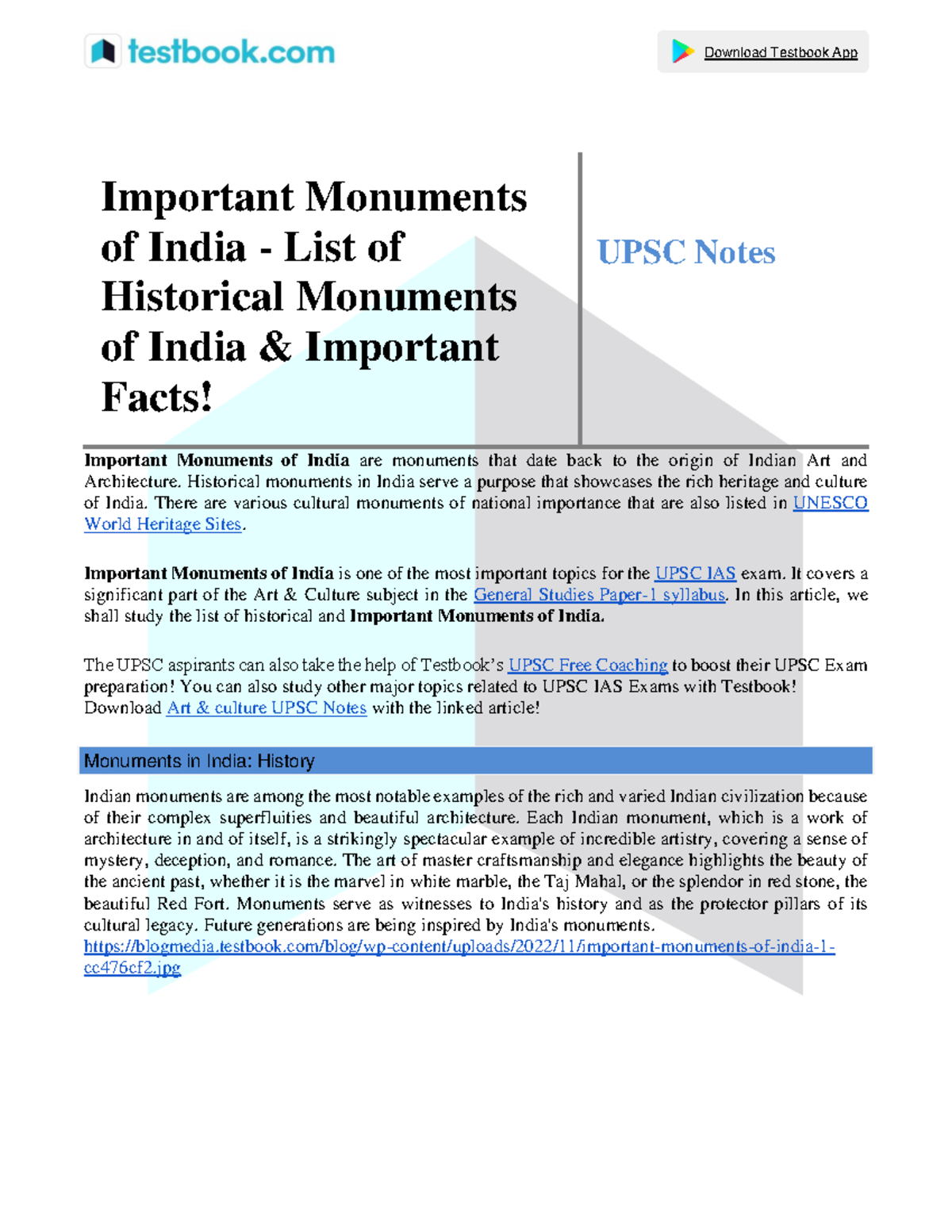 Important monuments of india b1fb45b1 - Important Monuments of India ...