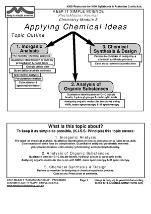 Chem Module 2 Worksheets - ####### page 1 Usage & copying is permitted ...