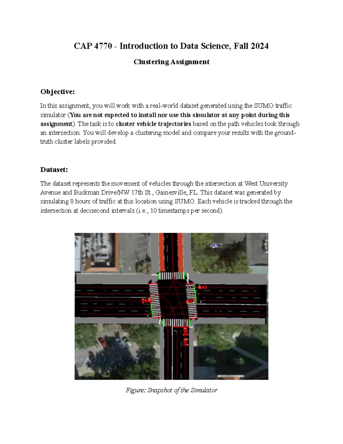 Homework 1: Clustering - CAP 4770 - Introduction to Data Science, Fall 2024 Clustering ...