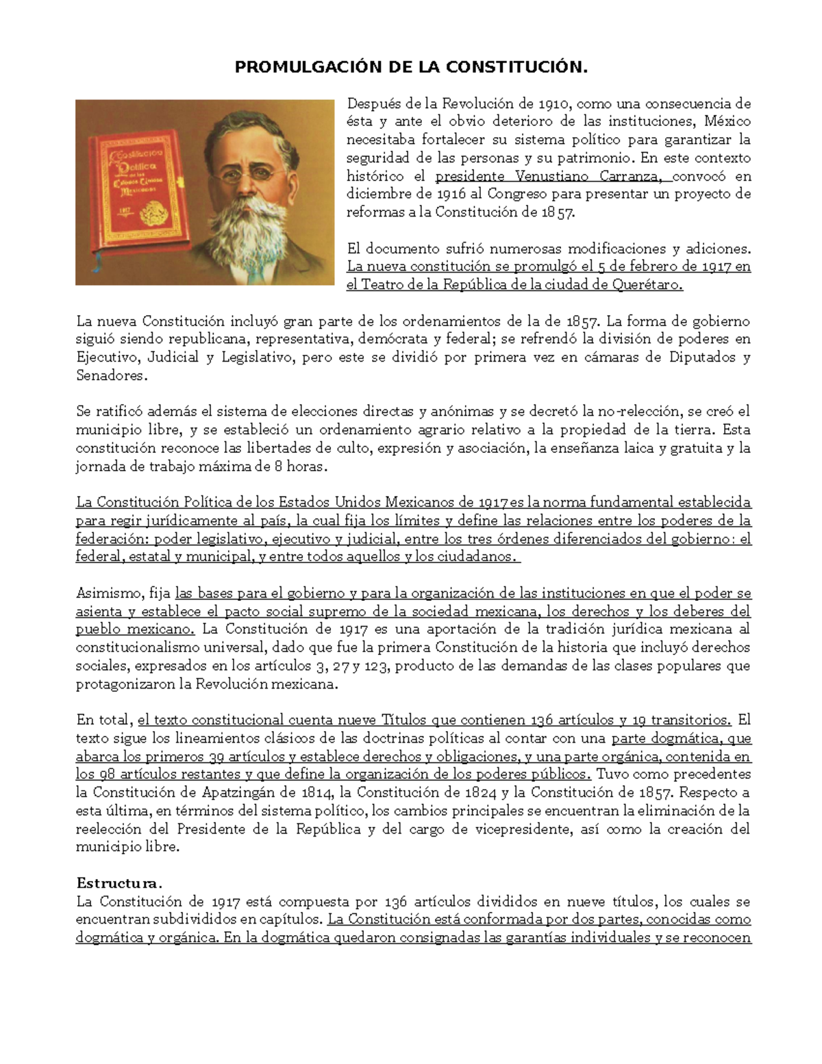 Promulgación DE LA Constitución - PROMULGACIÓN DE LA CONSTITUCIÓN ...