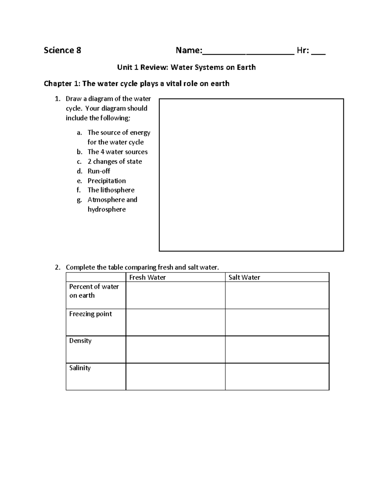 Kami Export - grade 8 unit 1 water systems review sheet rev 2015 ...