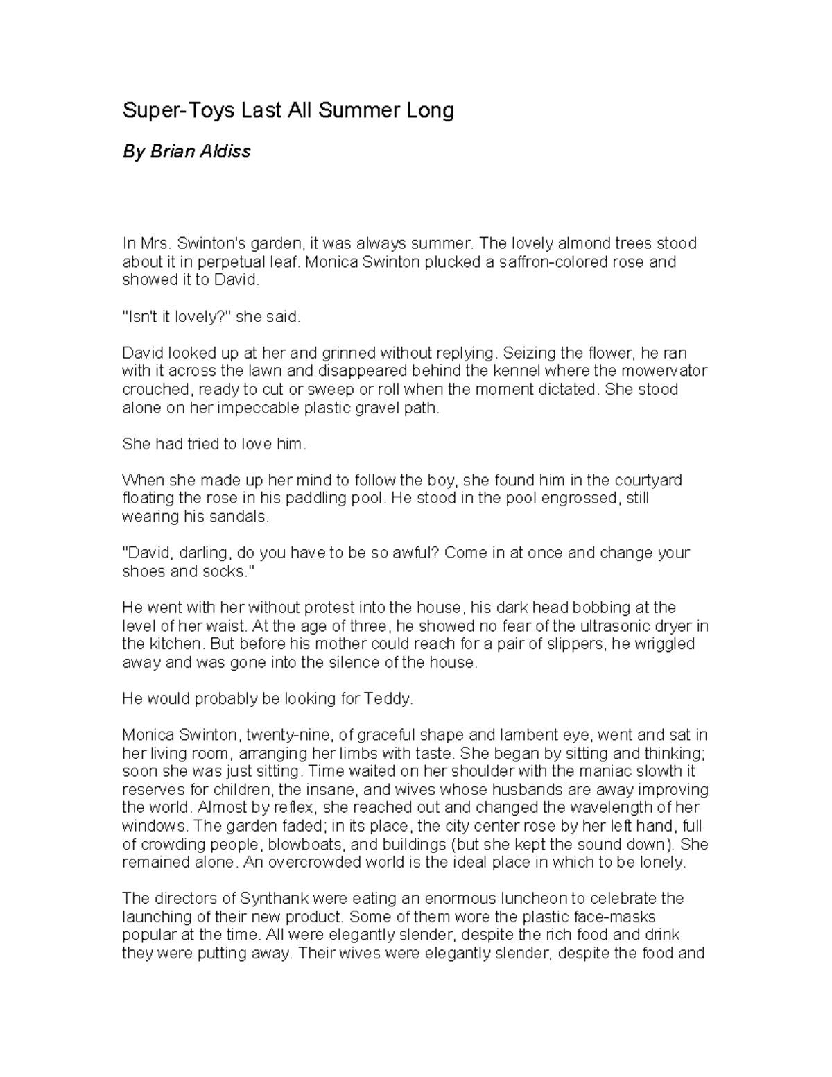 Supertoys last all summer long - Super-Toys Last All Summer Long By ...