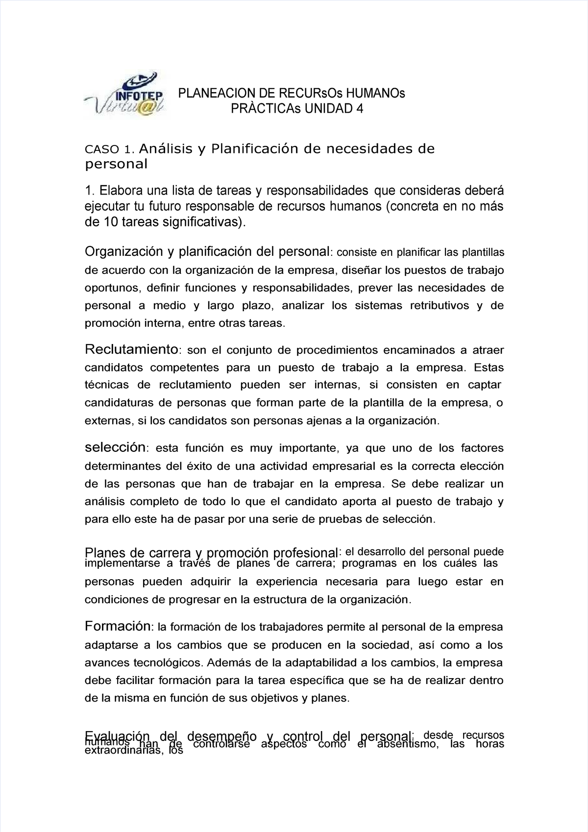 Pdf planificacion de rh practica no 4 esther y calcao - PLANEACION DE RECURsOs HUMANOs PRÀCTICAs ...