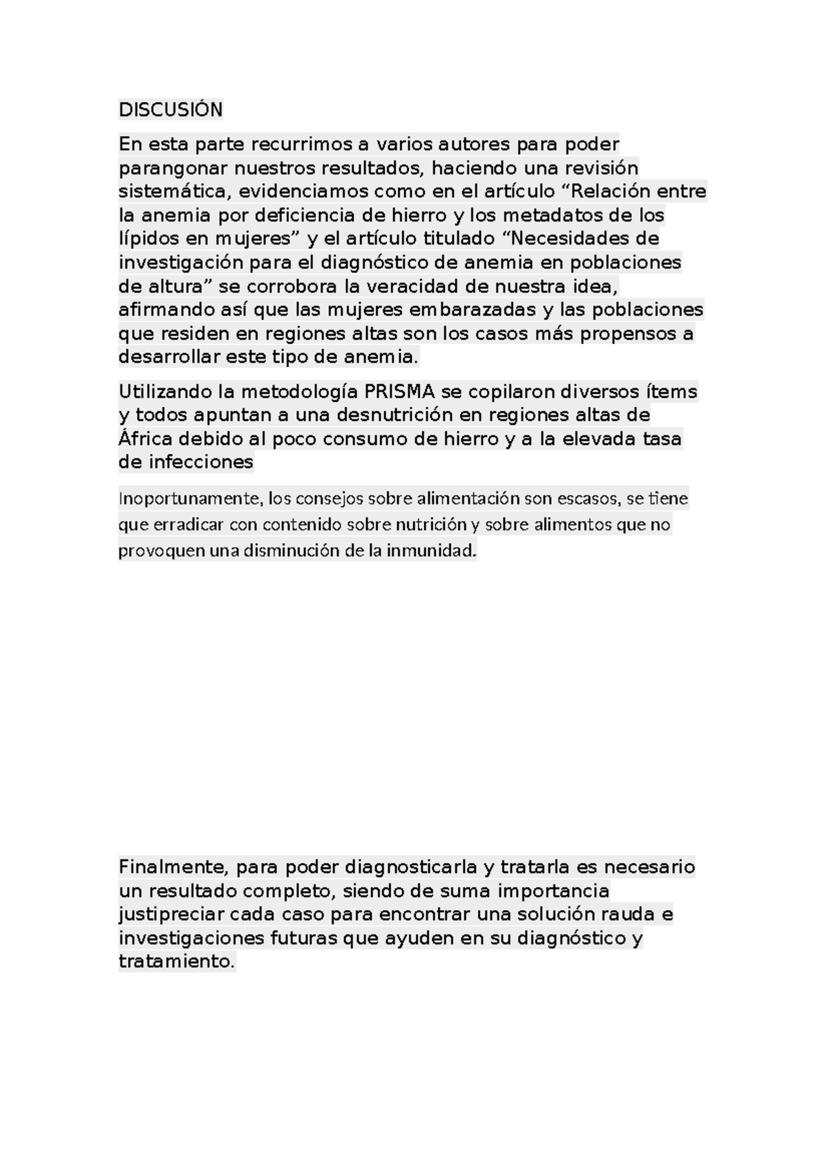 Discusión - TEORÍA GENERAL - DISCUSIÓN En esta parte recurrimos a ...