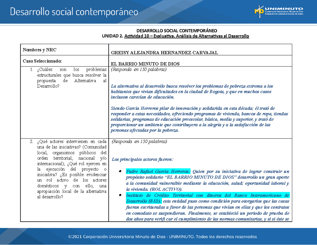 ACT 10 Greisy Hernandez - DESARROLLO SOCIAL CONTEMPORÁNEO UNIDAD 2 ...