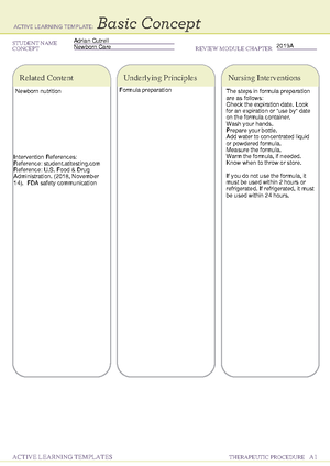 Thoracentesis - ati - NRSG 1720 - ACTIVE LEARNING TEMPLATES Therapeutic ...