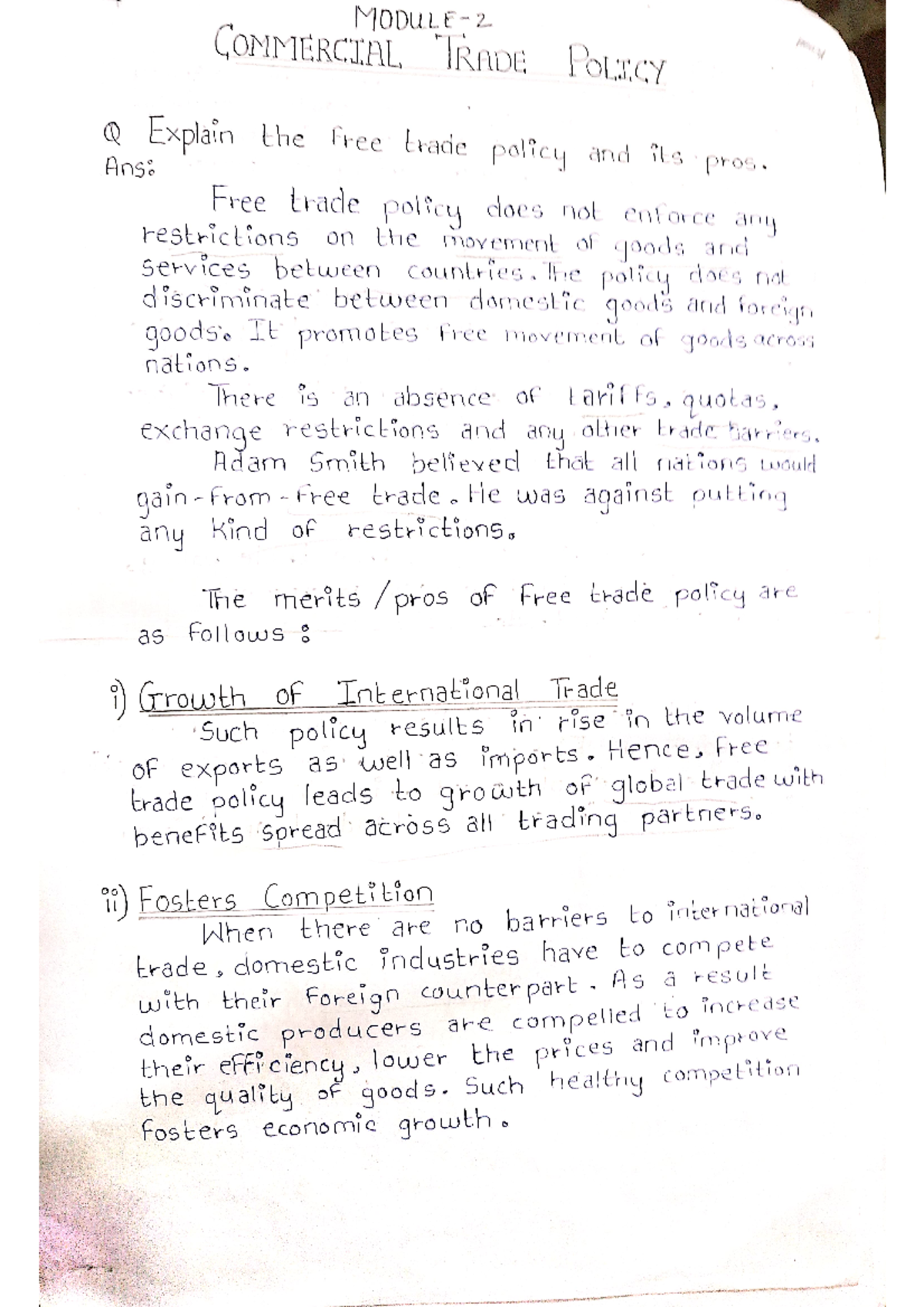 Tybcom sem 6 module - Economic notes - Bcom - Studocu