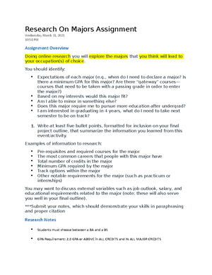 Informational Interview Assignment - Informational Interview Assignment Friday, March 19, 2021 8 ...