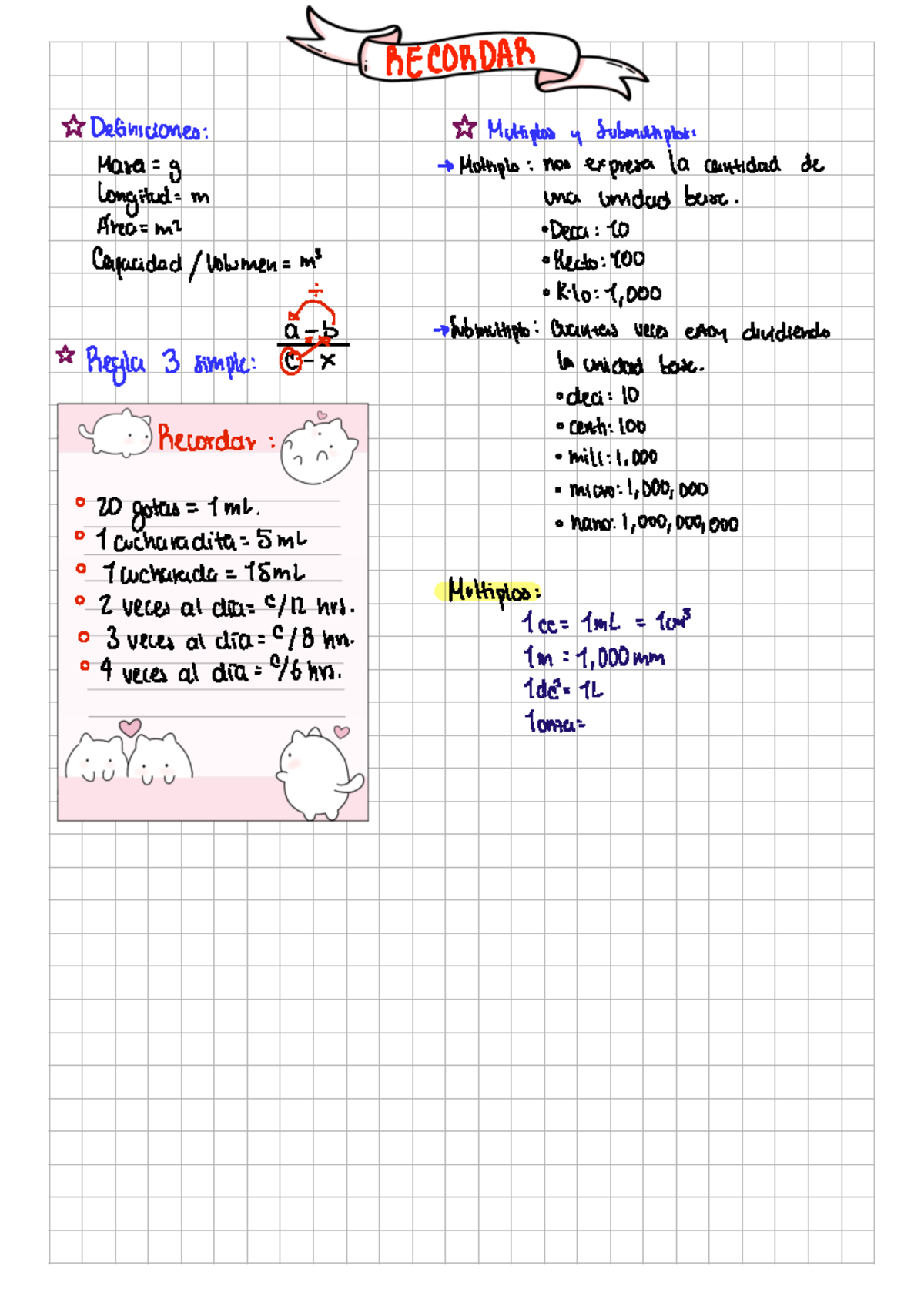 Conversiones - Ejercicios de práctica - matematicas 2 - RECORDAR ...