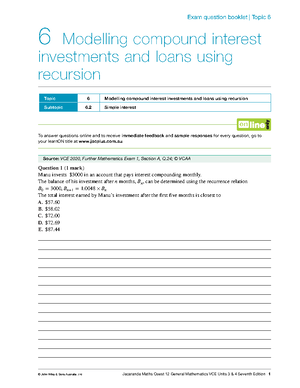 Maths Bound Reference - General Maths 2024 BOUND REFERENCE BOOK Data Analysis Financial and ...