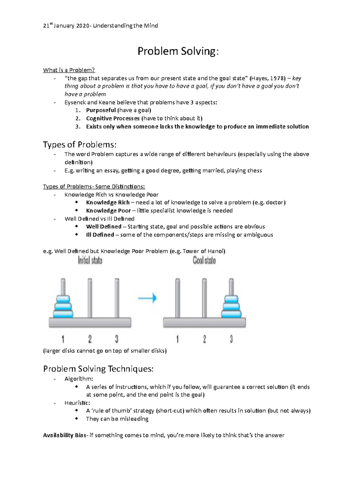 Problem Solving - Problem Solving: What is a Problem? - “the gap that ...