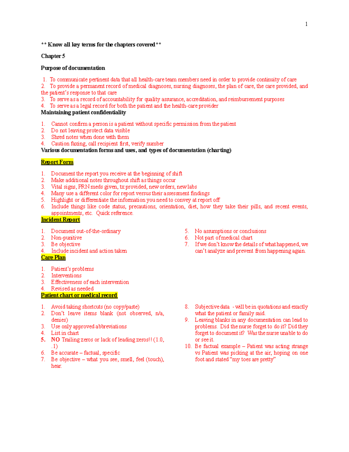 FILE 0132 - study guide - ** Know all key terms for the chapters ...