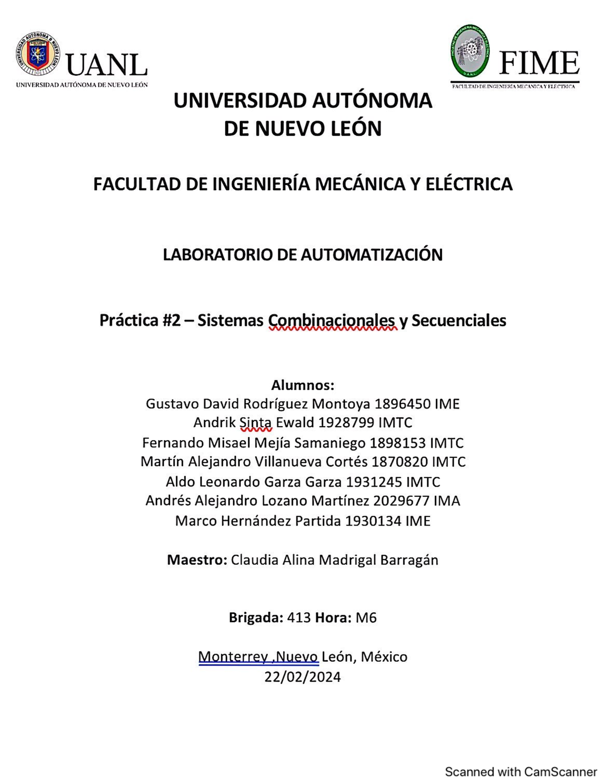 PRÁ Ctica 2 LAB AutomatizacióN - Automatización Y Laboratorio - Studocu