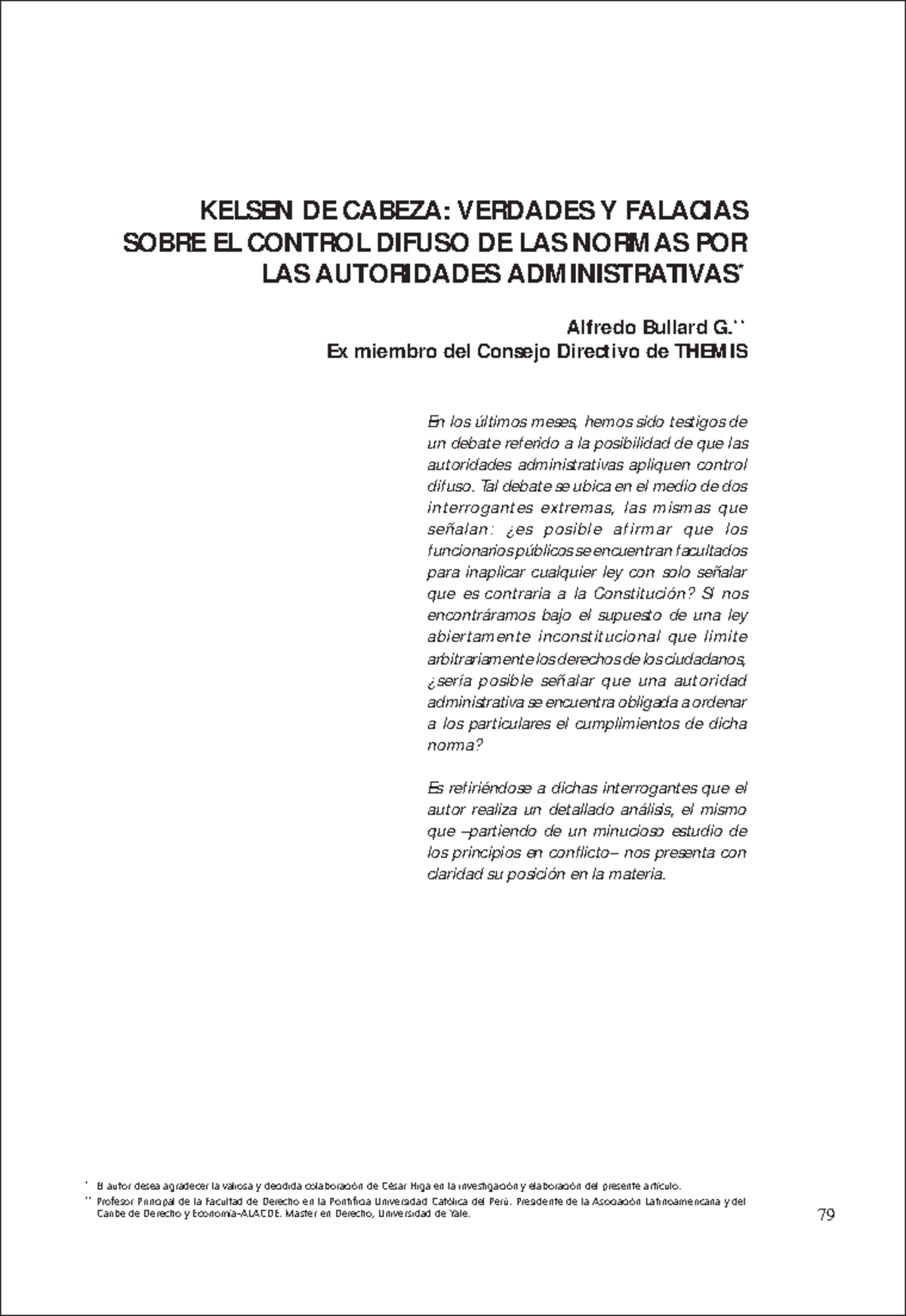 Dialnet-Kelsen De Cabeza-5110800 - Revista de Derecho Alfredo Bullard G ...