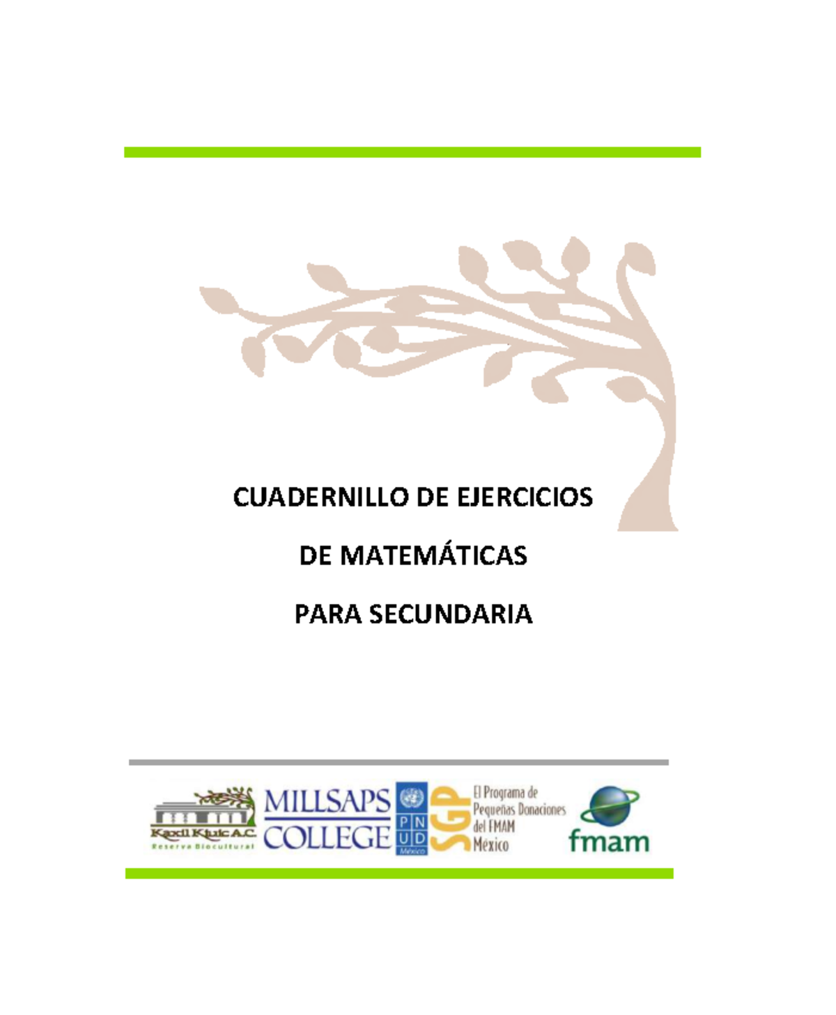 Cuadernillo Secundaria Matemáticas - CUADERNILLO DE EJERCICIOS DE MATEM ...