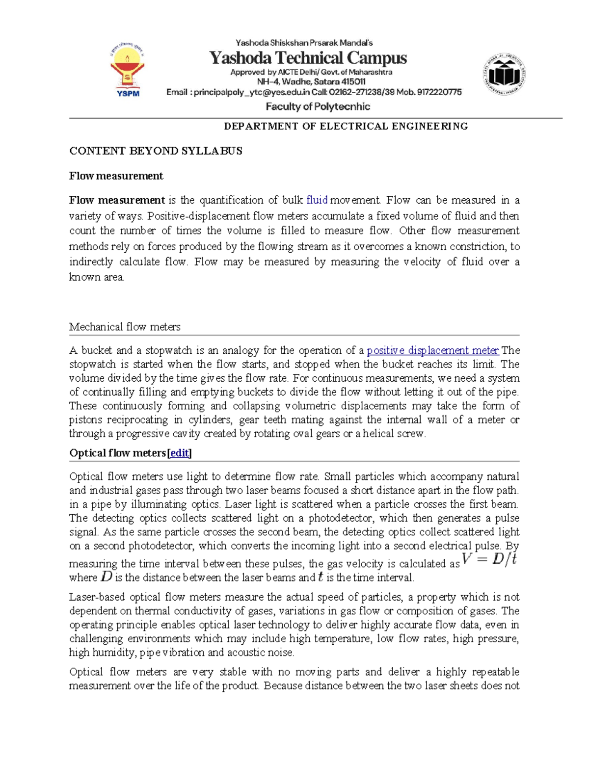 187937928 Content Beyond Syllabus - DEPARTMENT OF ELECTRICAL ...