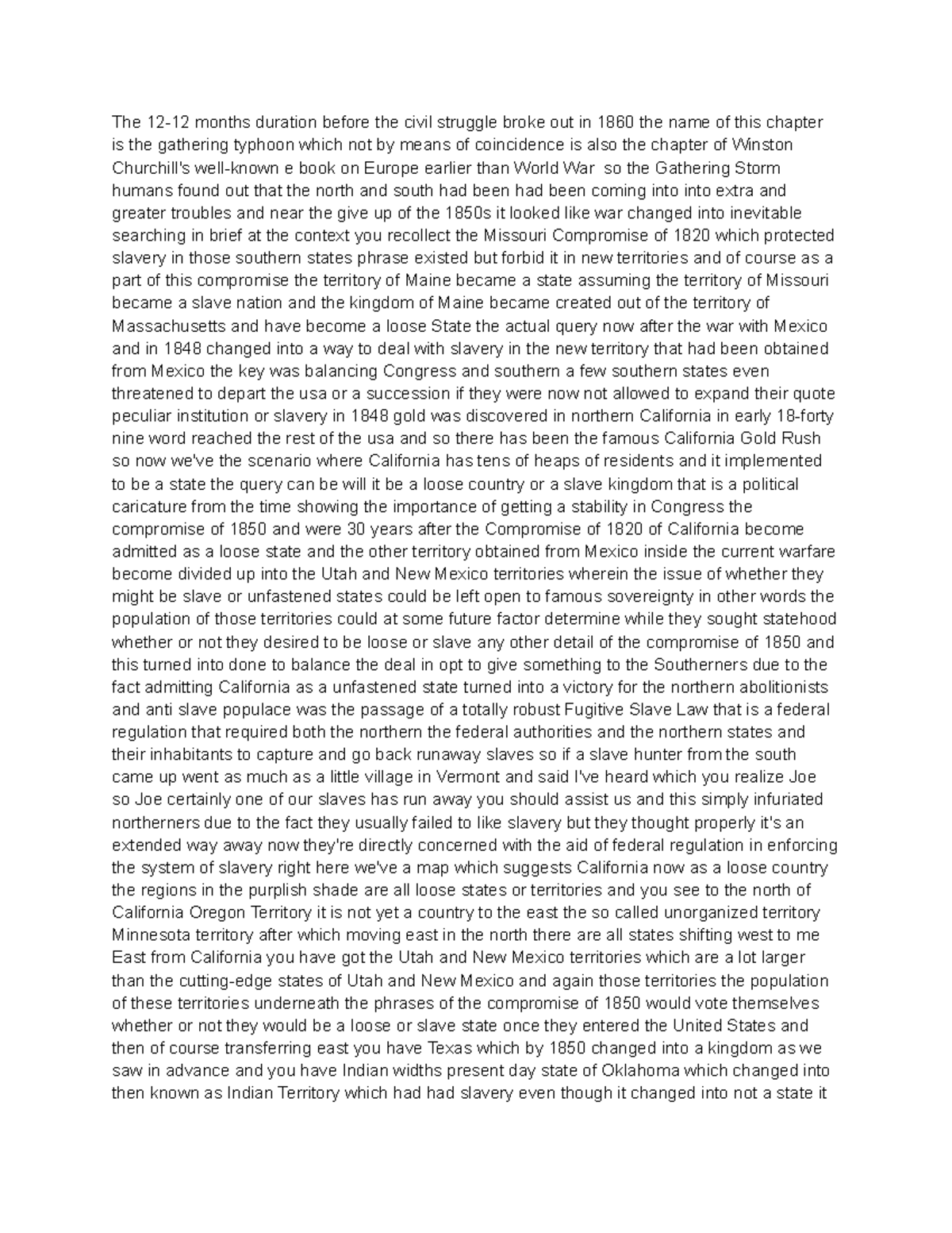 His 1301 Gathering Storm 1848 - 1860 - The 12-12 months duration before ...
