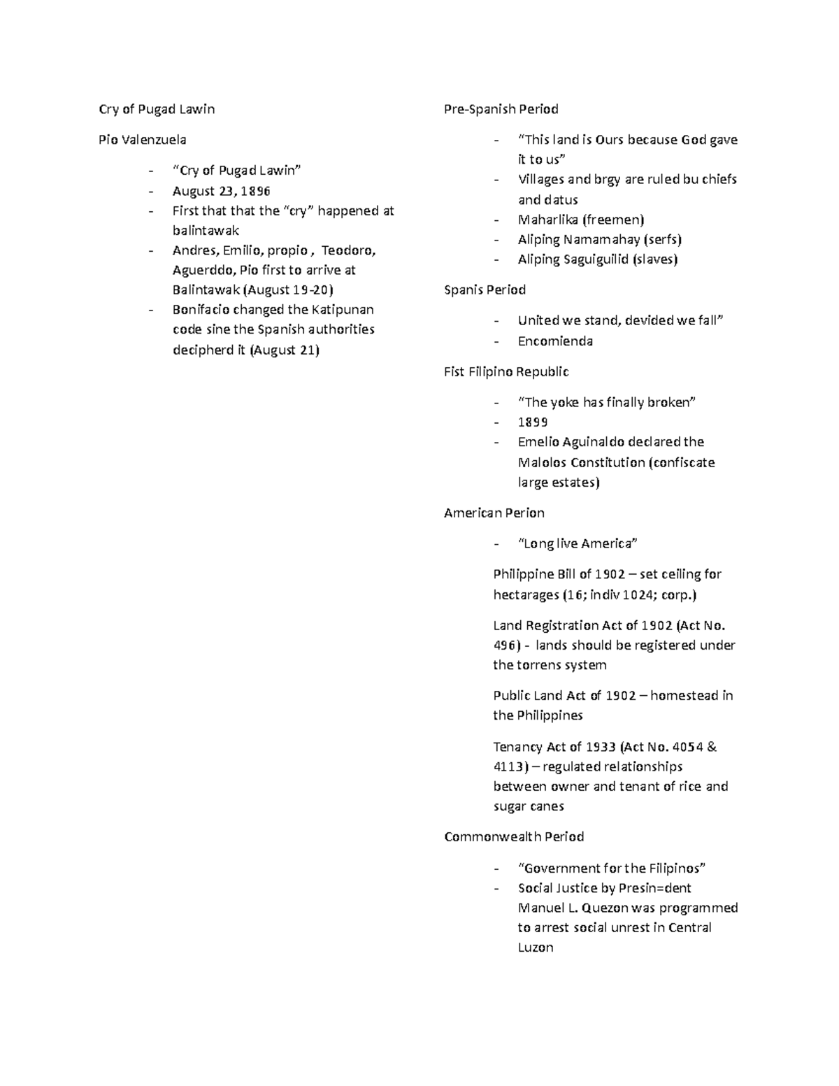 Cry of Pugad Lawin - Cry of Pugad Lawin Pio Valenzuela - “Cry of Pugad ...