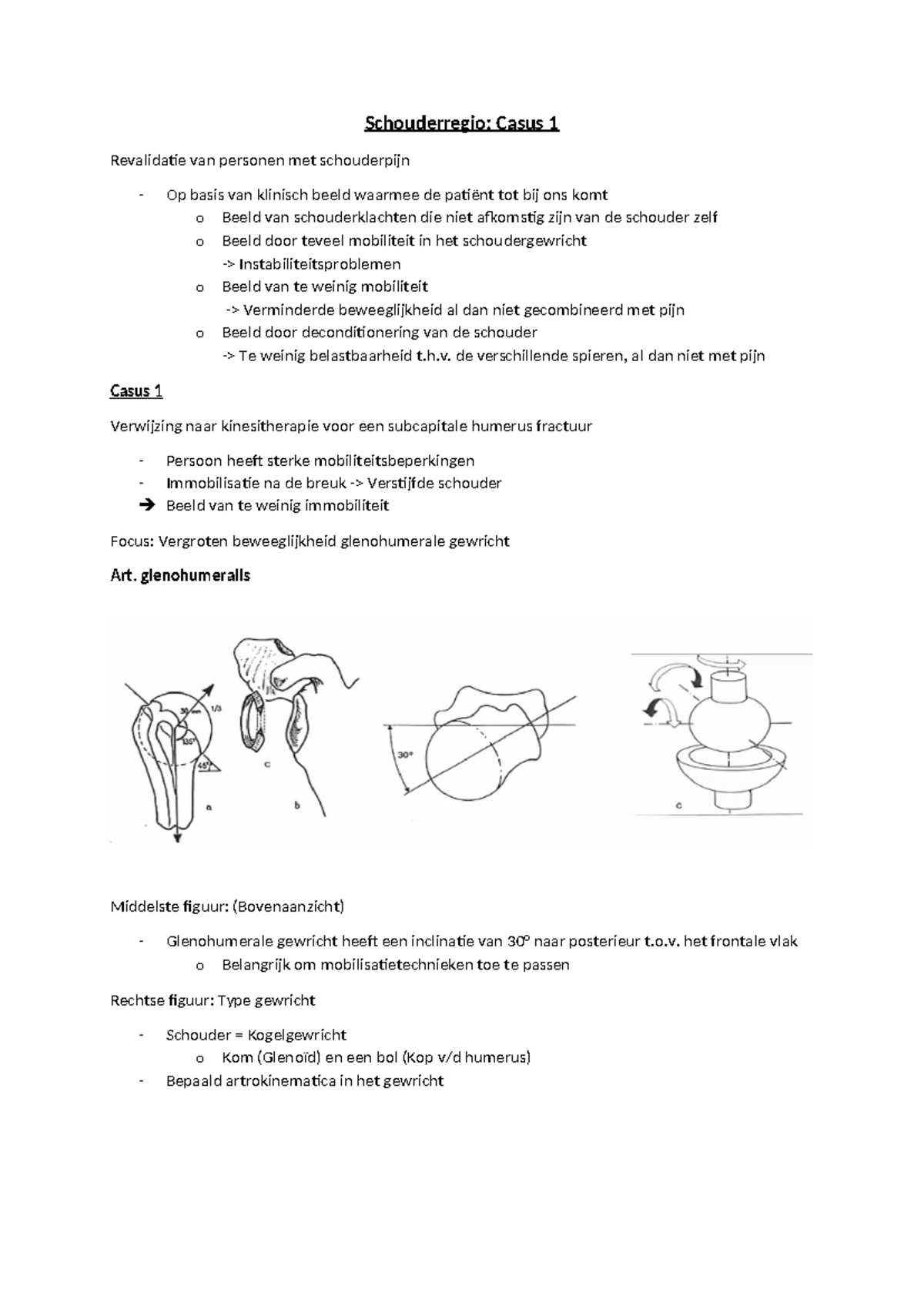 Casus 1 schouderregio - Schouderregio: Casus 1 Revalidatie van personen ...