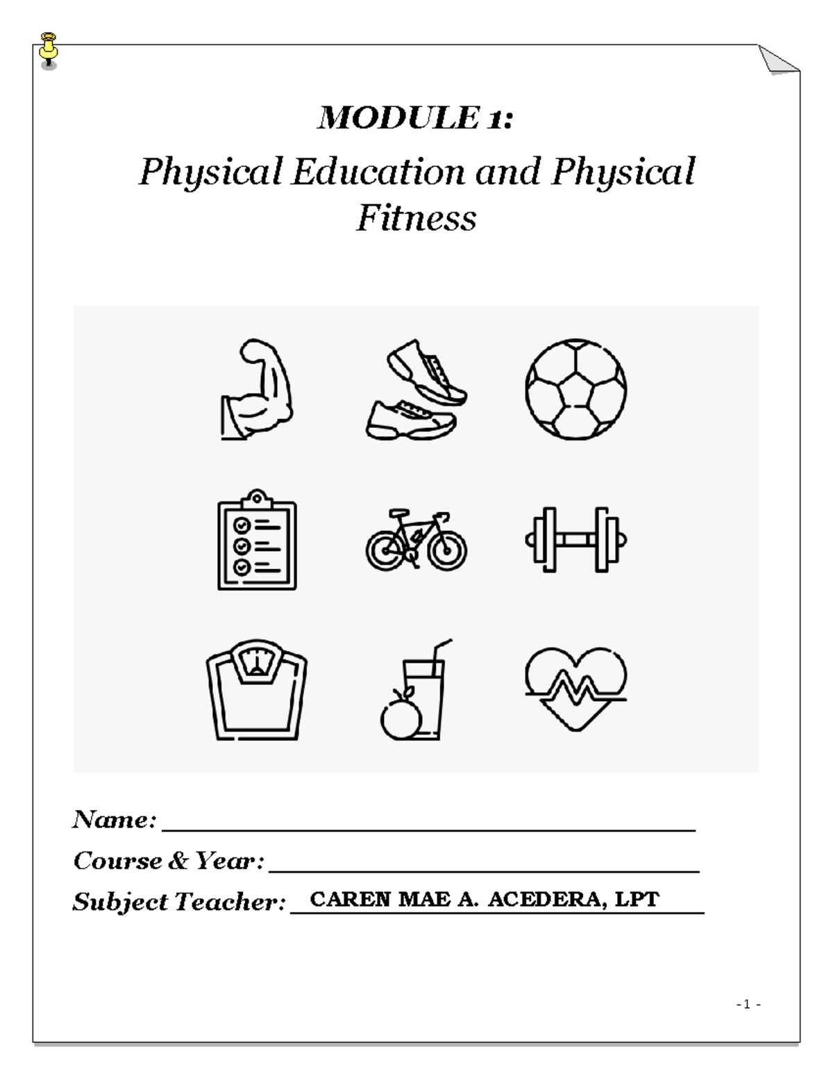 Module-1-PE- Physical- Fitness - MODULE 1: Physical Education and ...
