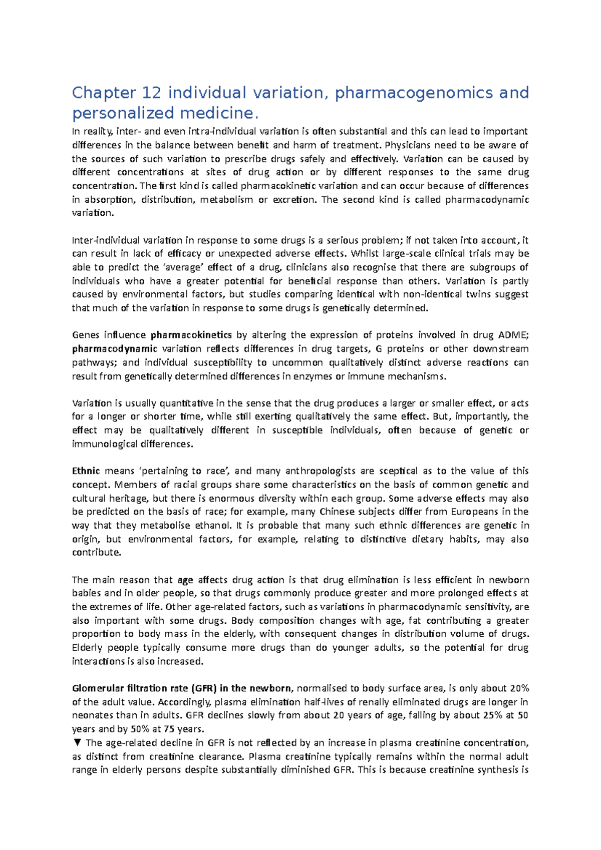 Chapter 12 individual variation - Chapter 12 individual variation ...