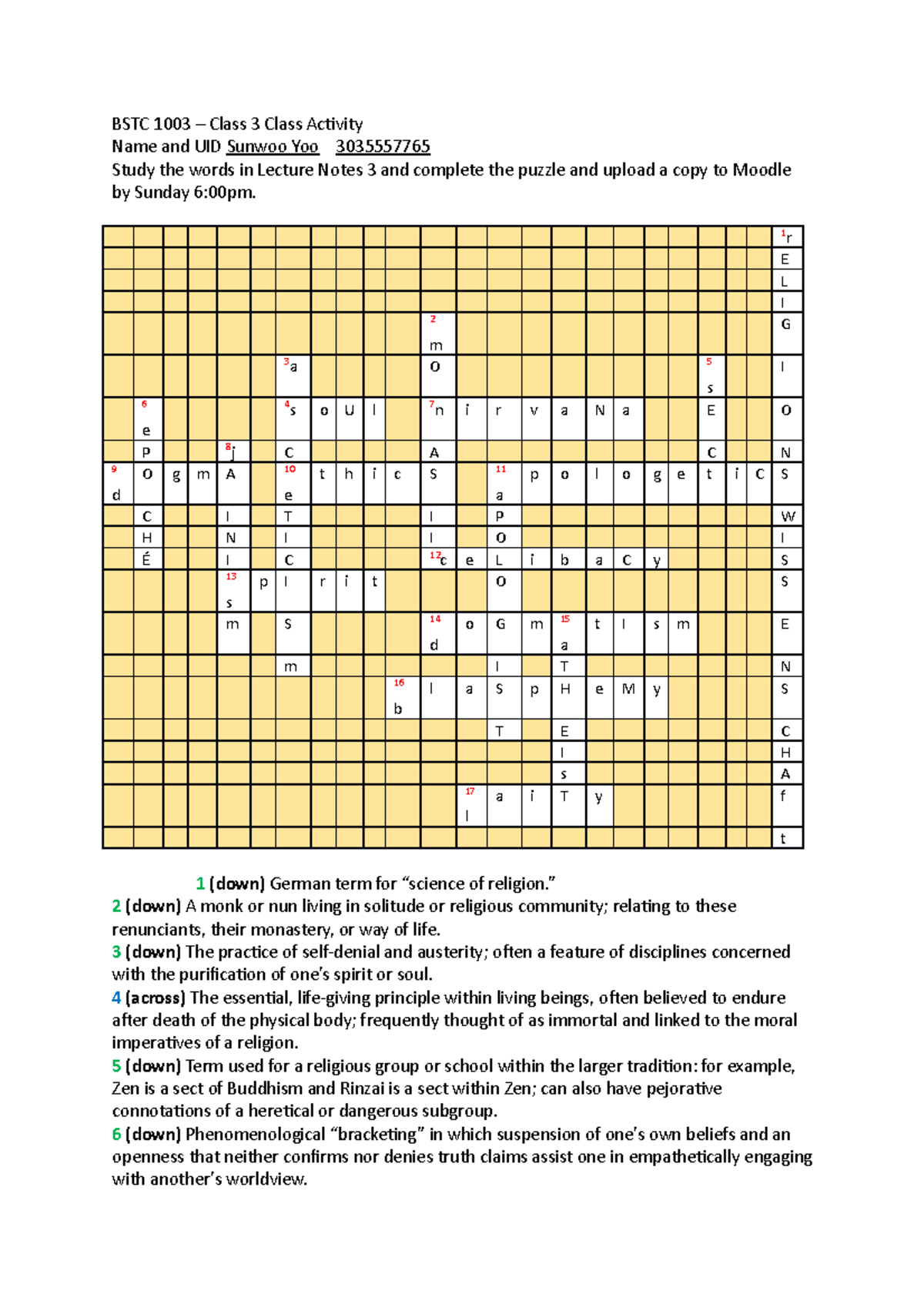 Class Activity 3 (Questions) - BSTC 1003 – Class 3 Class Activity Name ...
