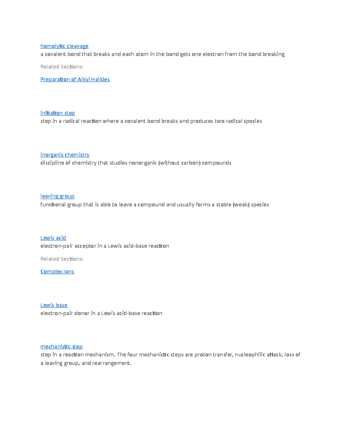 Practice 2 - homolytic cleavage a covalent bond that breaks and each ...