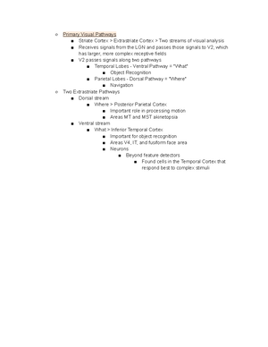 CH 4 brain and behavior notes - Brain and Behavior Notes Neuropeptides ...