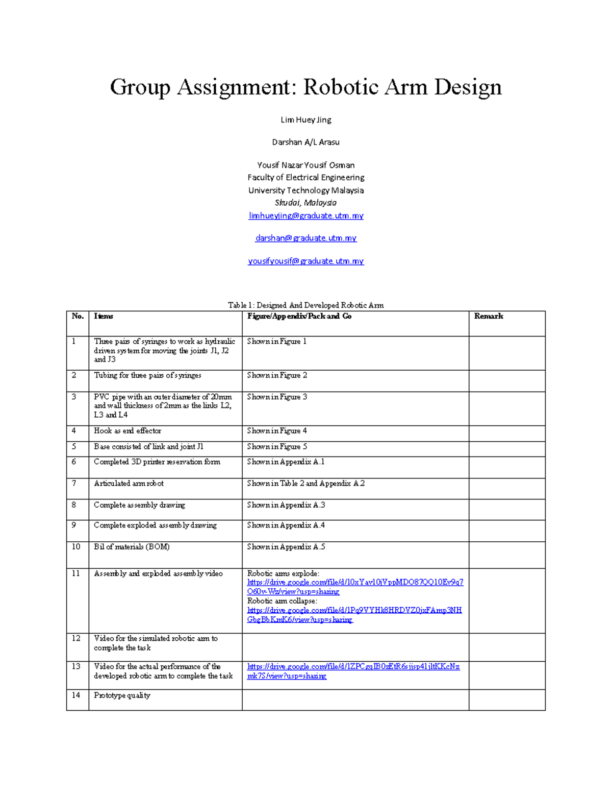 Assignment 1-Group 4 - fffffffffffffffffffffffffff - Group Assignment: Robotic Arm Design Lim ...