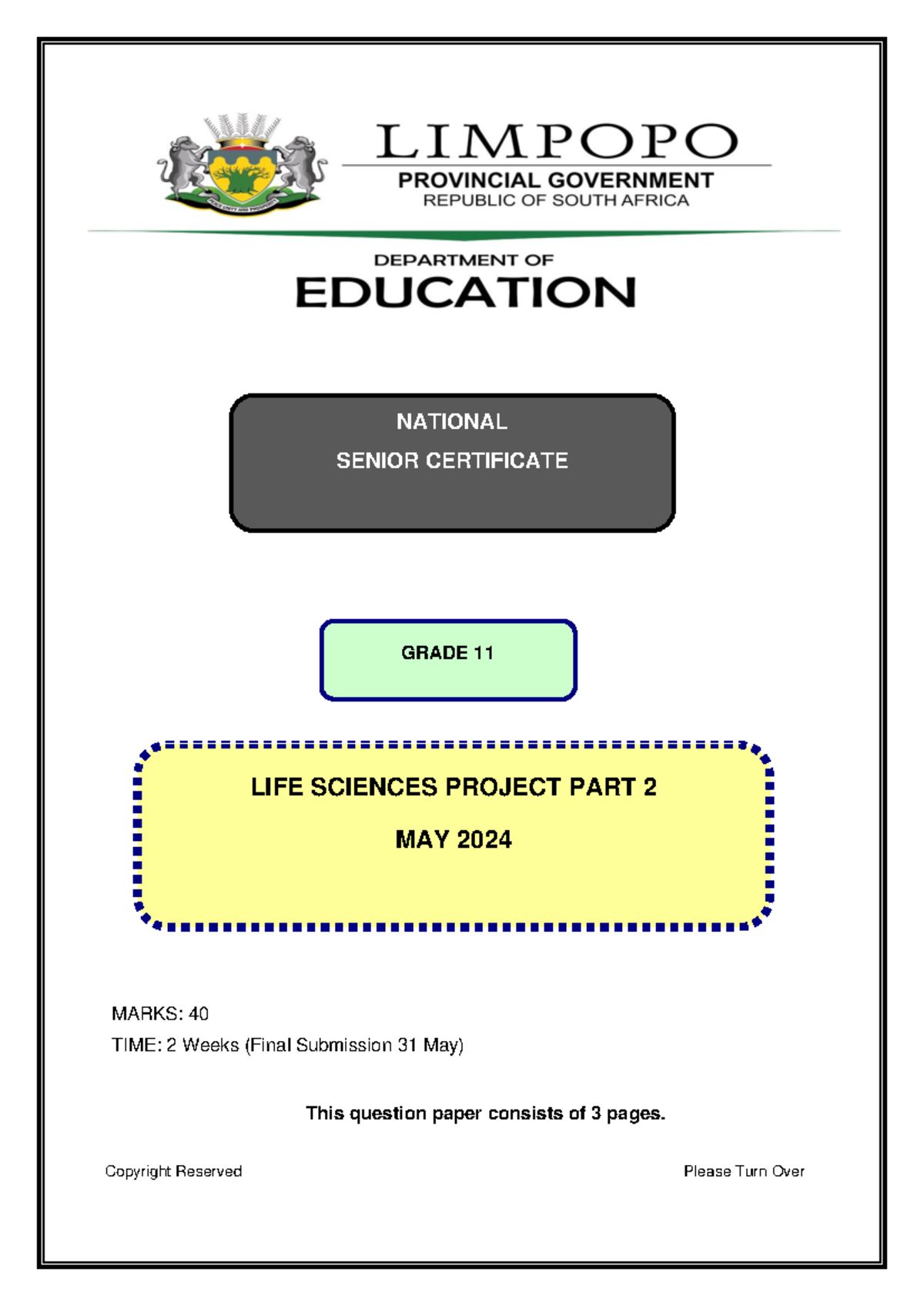 2024 05 07 LIM2024 LFSC Gr11 Project Part2 QP ENG - Life Sciences ...