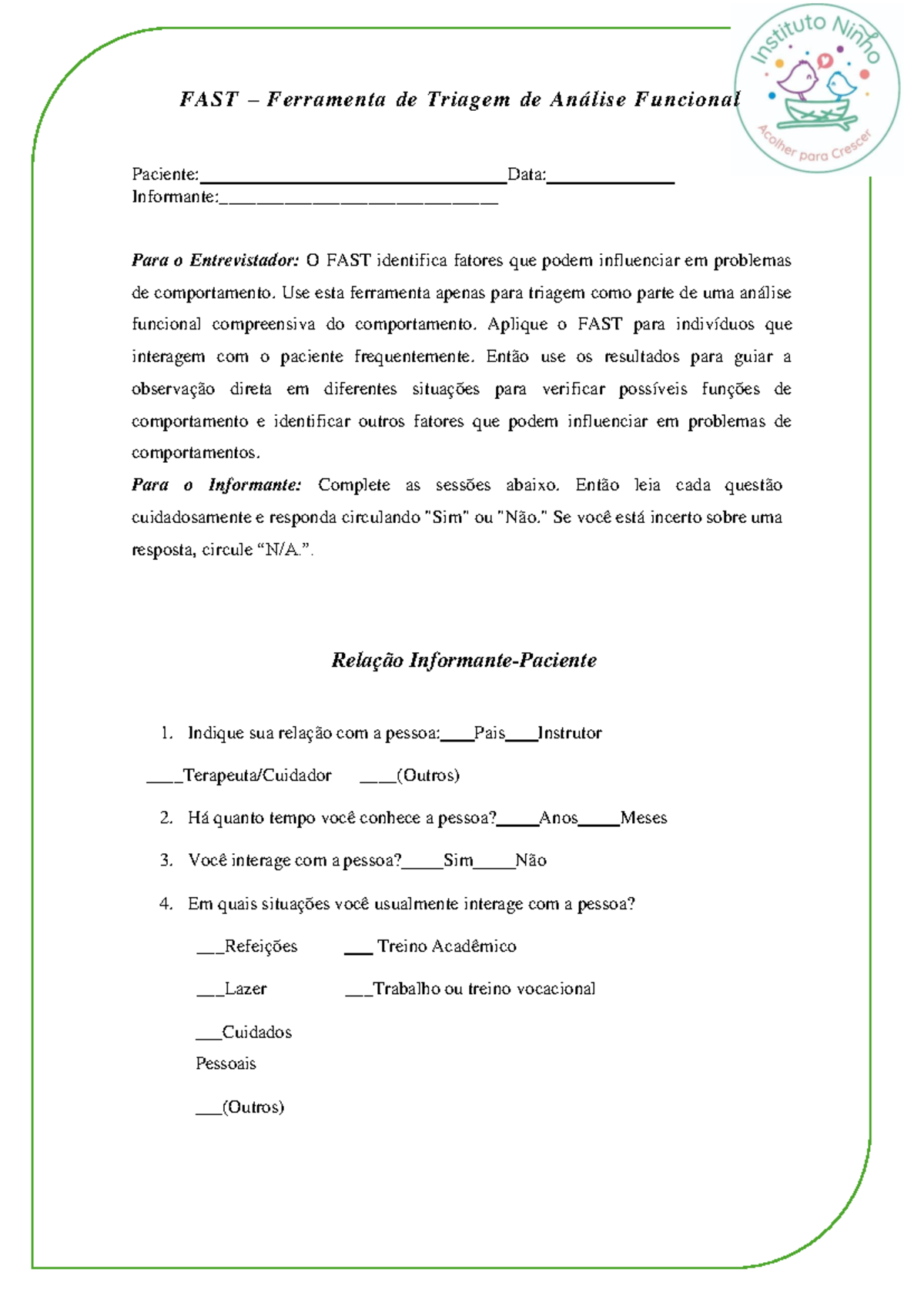 FAST - fast - FAST – Ferramenta de Triagem de Análise Funcional ...