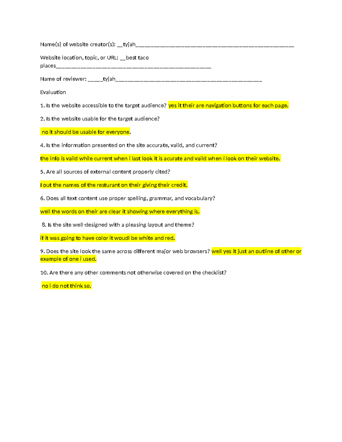 Document 33 - web design - Name(s) of website creator(s): - Studocu