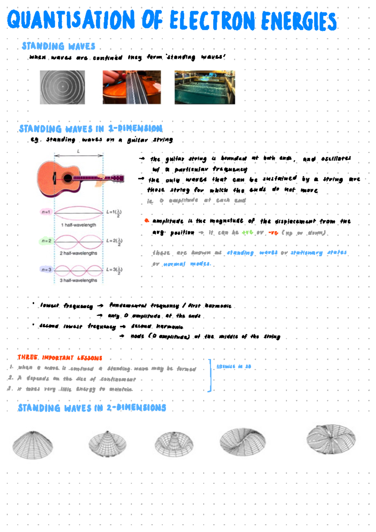 CHEM1011 - Thershold 3 - NOTES! - QUANTISATION OF ELECTRON ENERGIES ...