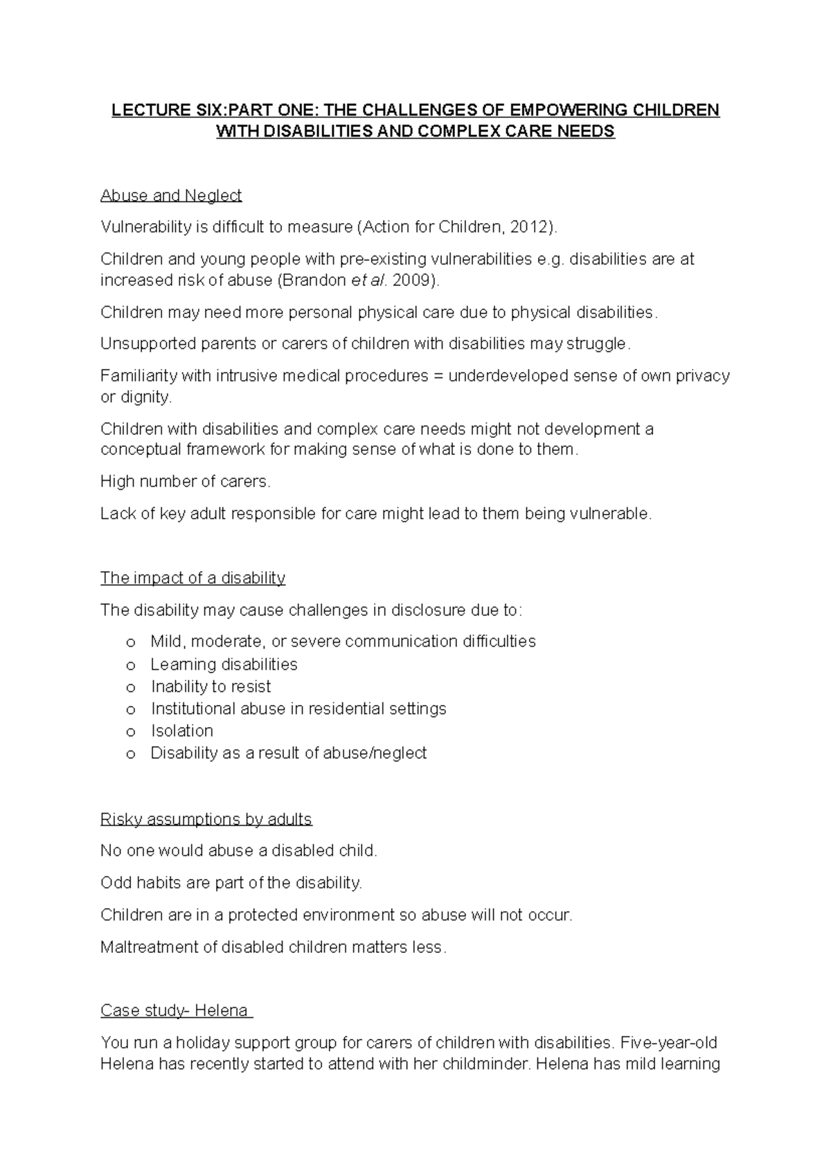 Lecture 6-A- Challenges with empowering children with complex care ...