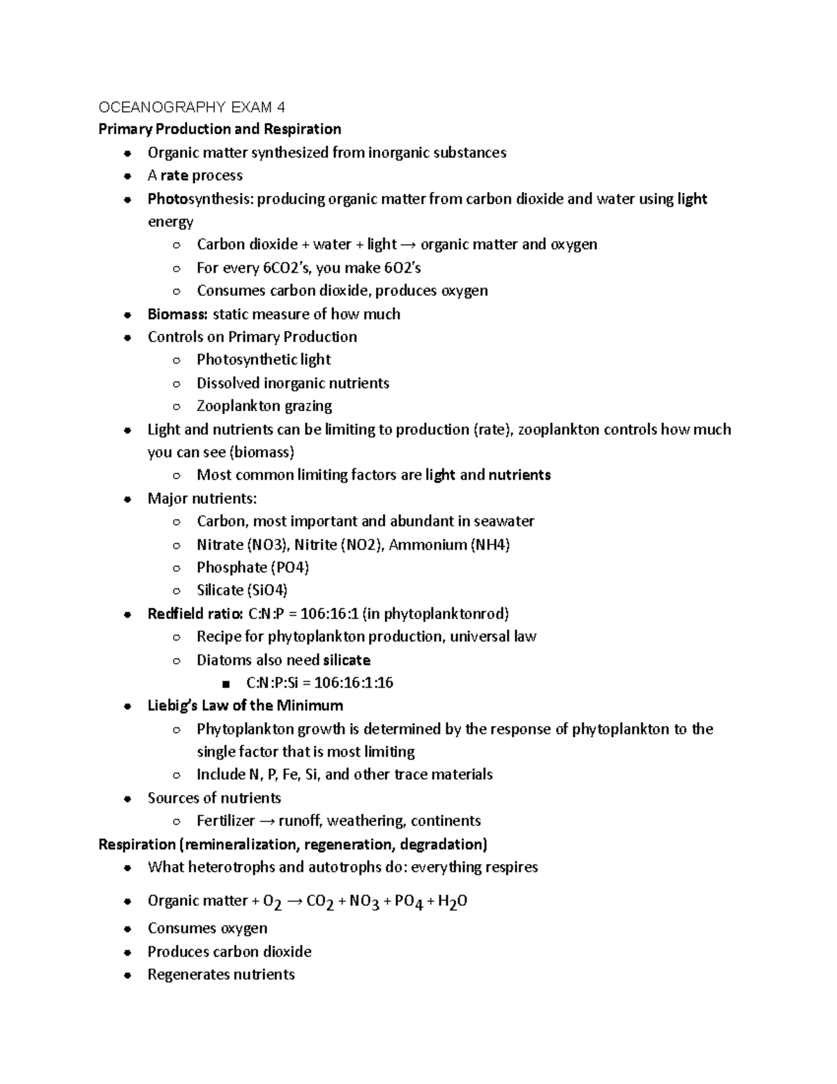 EE144 Exam 4 - Prof. Fulweiler's lecture notes for Exam 1 ...