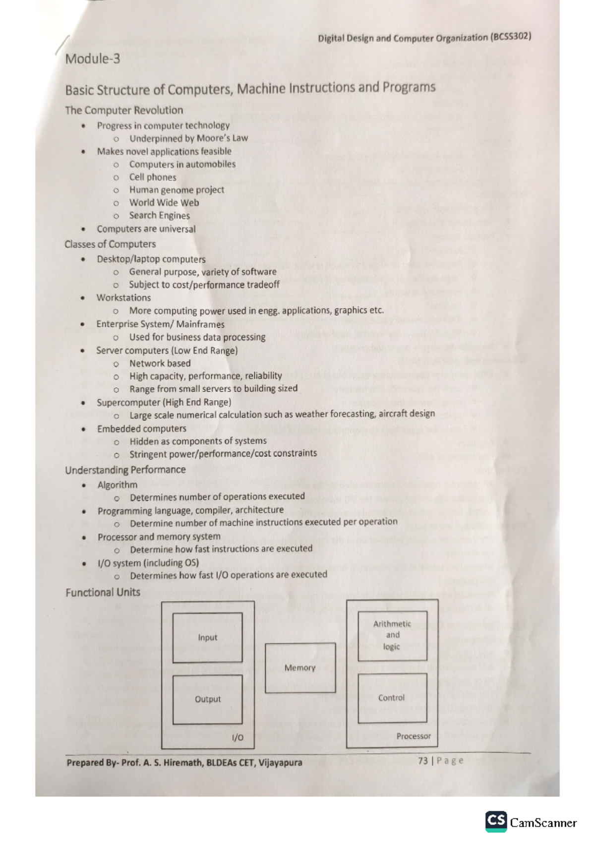 DDCO Module 3 Secab - NOTES - Digital Design and Computer Organization ...