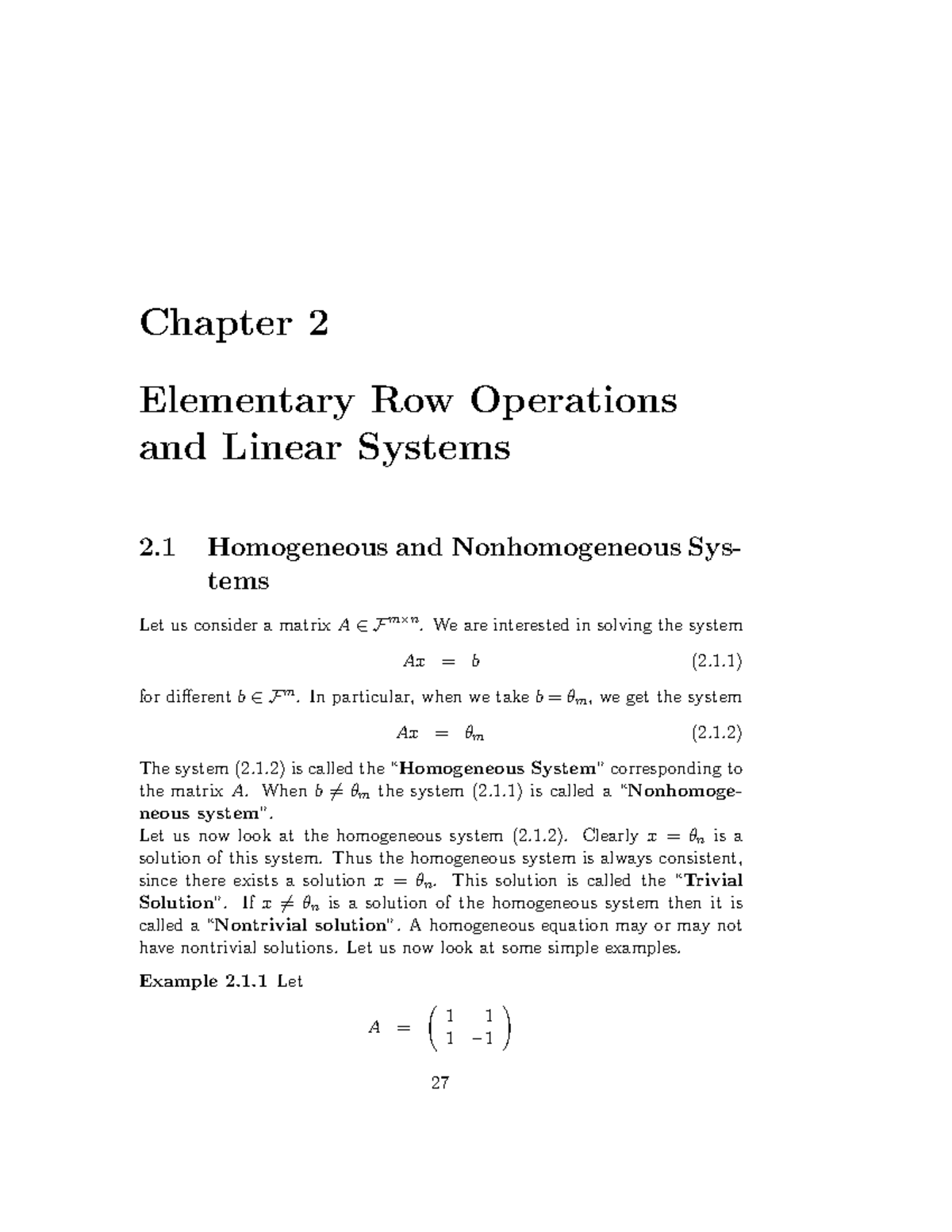 Chapter 2v2 - Advanced Matrix Theory and Linear Algebra for Engineers IISc Bangalore, , Prof ...