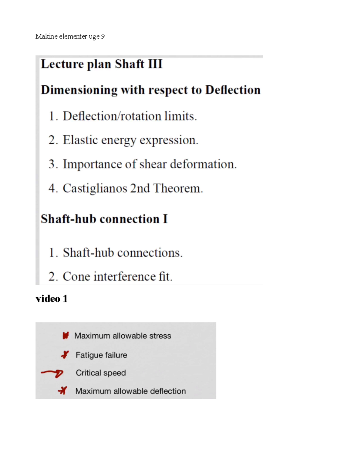 Maskinelement - shaft and hub, fatigue w. exercises - Makine elementer ...