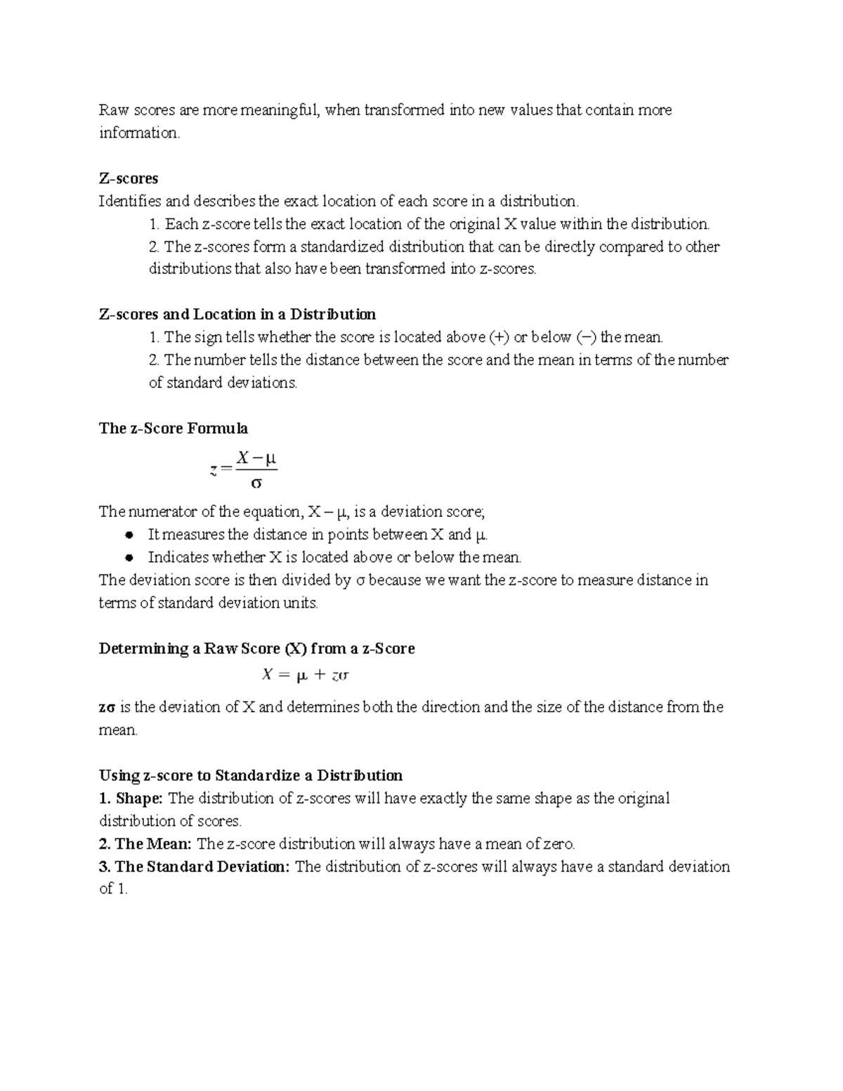 Stats Chapter 5 - Took this course with Professor Sophia Barrett. If ...