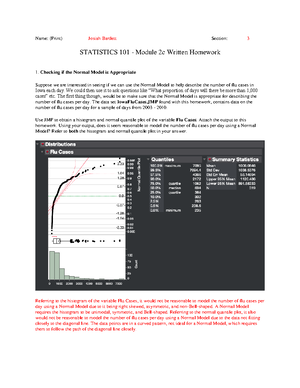 1b homework - class notes - STAT 101 - Iowa State - Studocu