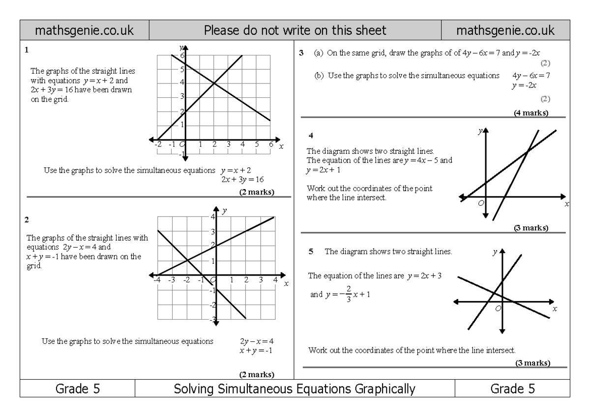 Ilovepdf merged-7 removed - mathsgenie.co Grade 5 Solving Simultaneous ...