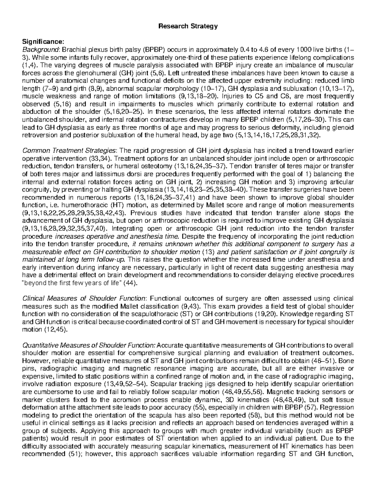 Kines 491W Research Strategy (Introduction) Example 1 - Research ...