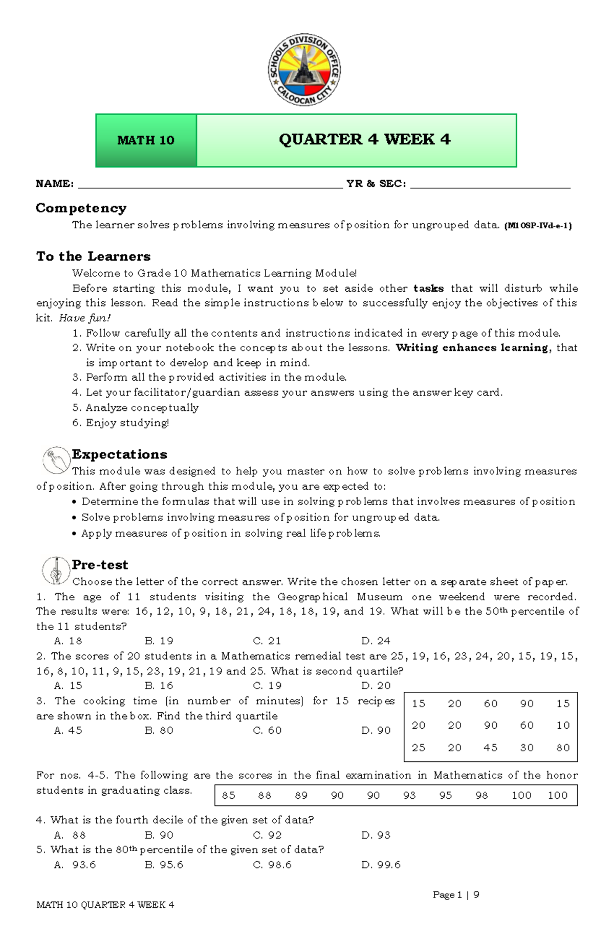 Math10 Q4 Week 4 - This will help a lot aboit marketimg course, beacuse ...