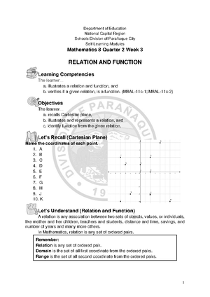 English Grade 8 Quarter 2 Module 1 Weeks 3-4 - ENGLISH 8 - Studocu